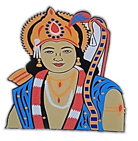 UNIq Jai SHRI RAM JI Shree RAMA Glossy Finish Decal Sticker for Car ...