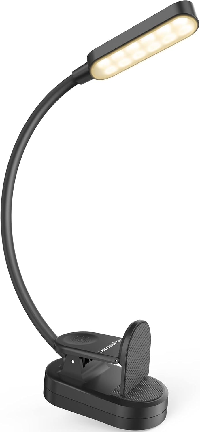 LEPOWER-TEC Book Light for Reading in Bed, 24LED Rechargeable Reading ...