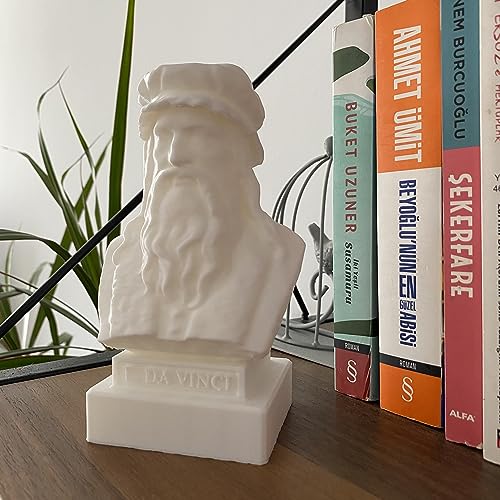 Amazon.com: Leonardo da Vinci Bust, Decorative Figure, Office or Home ...