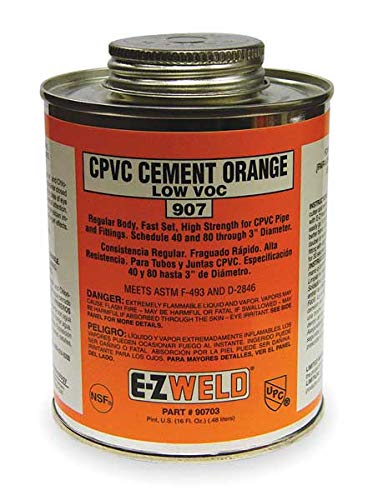 CPVC Cement, 16 Oz, Orange: Amazon.com: Industrial & Scientific