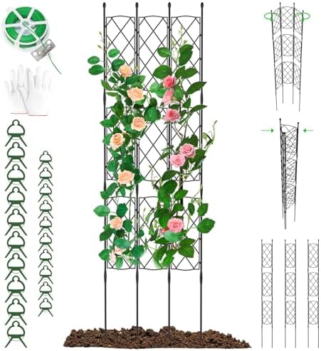 Amazon.com : Downspout Rain Gutter Trellis Kit for Outdoor Climbing ...