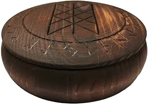 Amazon.com: Web Of Wyrd Rune Box Red Mahogany Wood Runes Set Futhark ...
