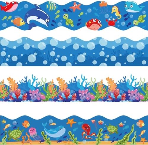 Amazon.com: Eureka Seas The Day Coral Reef Extra Wide Decorative ...