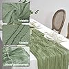 IULONEE 2 Pack Runner da Tavolo Moderno in Chiffon 90 x 400 cm Runner ...