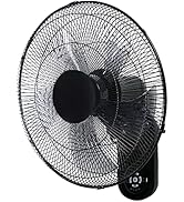 Amazon.com: Simple Deluxe 18 Inch Industrial Wall Mount Fan, 3 Speed ...