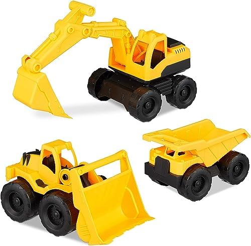 PLUSPOINT Excavator toy Construction Vehicle for Kids Pretend Play Toy ...