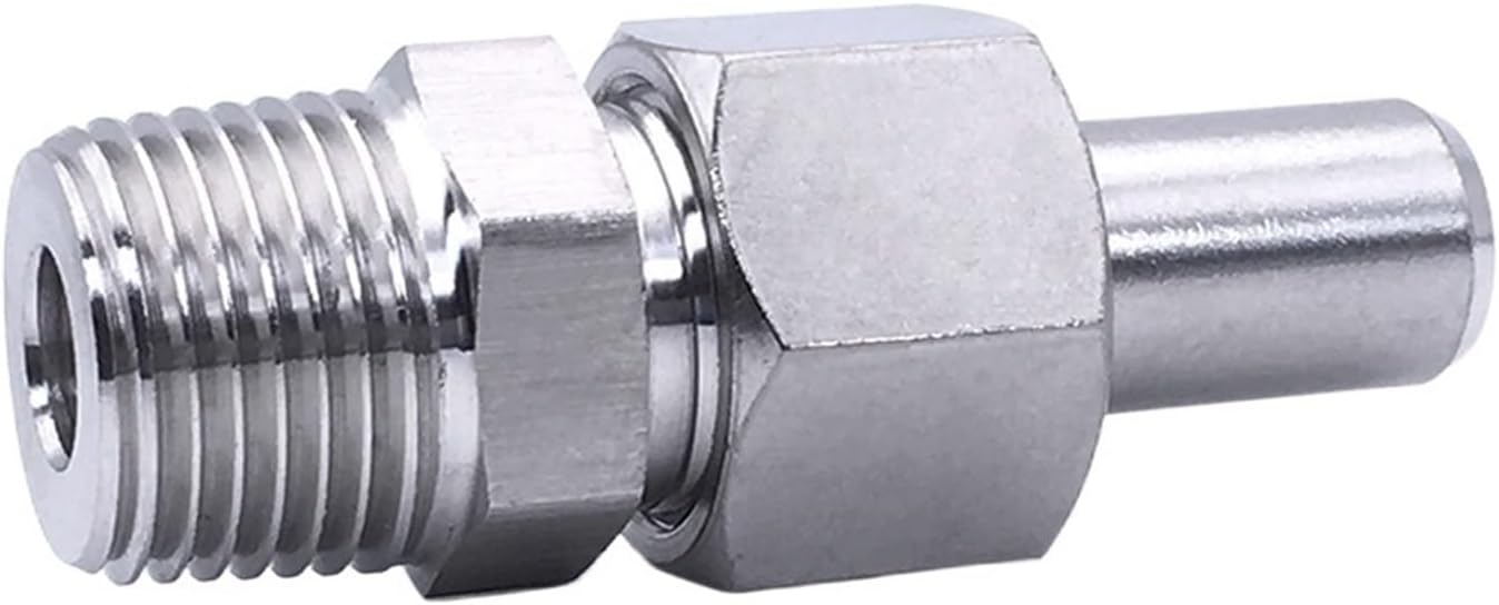 Amazon.com: KNvss 1/4" 3/8" 1/2" 3/4" BSPT Male x Butt Welding 10/12/14 ...