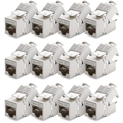 deleyCON CAT 7 Keystone Jack Modul Optimal für CAT7 CAT6 CAT6a ...