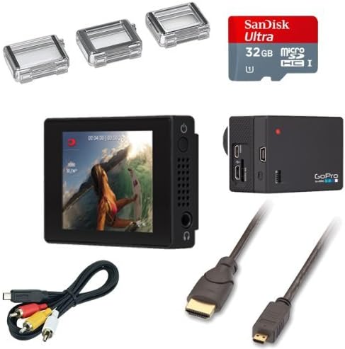 Amazon.com: Kit Video for GoPro Hero3+, Hero3: LCD touch bac pac ...