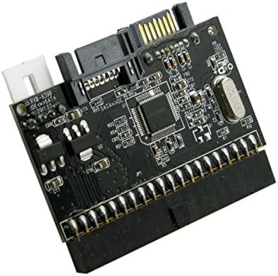 cablecc IDE 100 133 DVD CD to Two Serial SATA 7PIN Converter Adapter ...