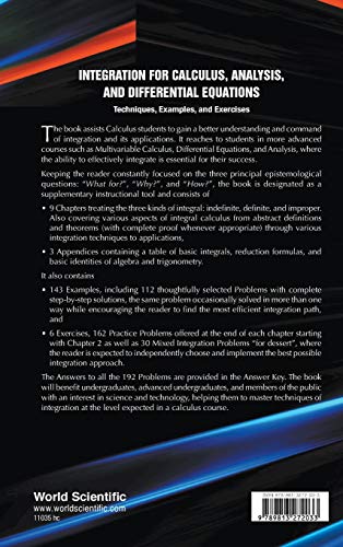 Snapklik.com : Integration For Calculus, Analysis, And Differential ...