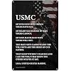 Amazon.com: KAIMKEART USMC Wall Art Decor - Metal Sign with Marine ...