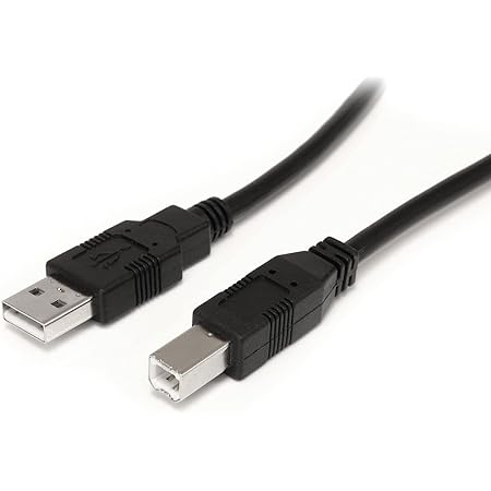 Amazon.com: StarTech.com 10 ft USB 2.0 Certified A to B Cable - M/M ...