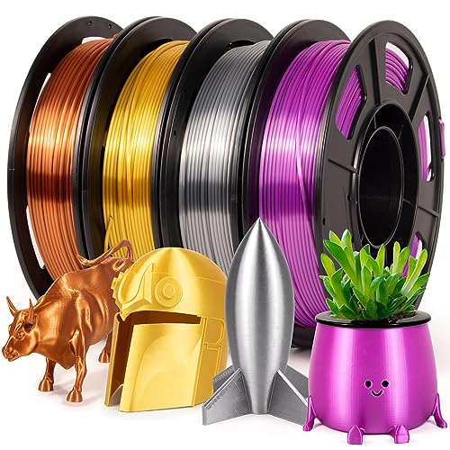 Snapklik.com : IEMAI PLA Filament Bundle, Shiny Metallic Metal Silk PLA ...