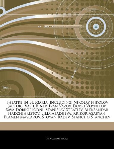 Amazon | Articles on Theatre in Bulgaria, Including: Nikolay Nikolov ...