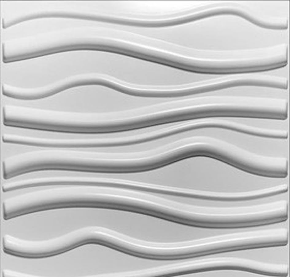 Buy Wave 3D Wall Panels Decorative Tiles, PVC Textured Wall Panels for ...