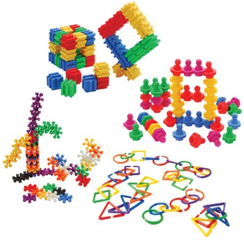 Amazon.com: Constructive Playthings 1000 pc. Connecting Manipulative ...