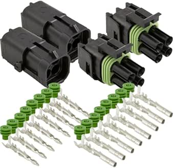 Amazon.com: 4-PIN (2x2 Conductor) 20 amps 18 20 GA, Weather-Pack Series ...