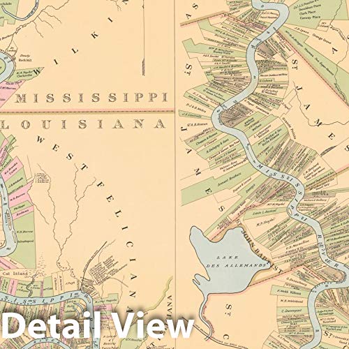 Map Of Louisiana Plantations