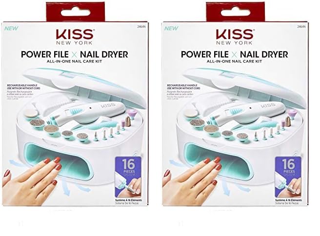 Amazon.com: KISS Power File X Nail Dryer, All-in-One Nail Care Kit ...
