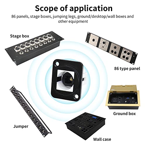 QIANRENON Toslink Audio Fiber Optic Adapter Connector Female to Female ...