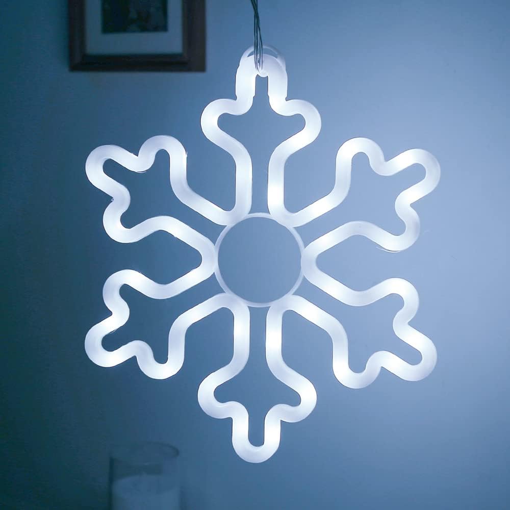Amazon.com : Christmas Decorations Outdoor Lights, 4pcs LED Snowflake ...