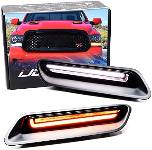 Amazon.com: iJDMTOY Sport Performance Hood Side Scoop Replace White ...