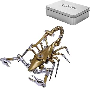 Amazon.com: 3D Metal Puzzle Scorpion Model Kit, 200+PCS Mechanical ...