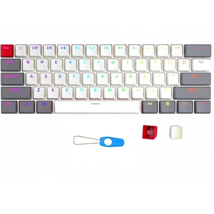 Buy 61 PBT Keycaps,61 Key ANSI Layout OEM Profile PBT Thick Shine ...