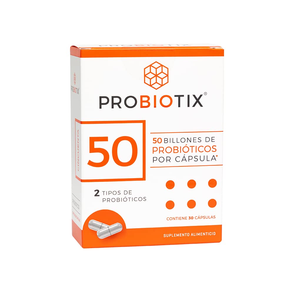 Probiotix Probioticos 50b, 30 caps : Amazon.com.mx: Salud y Cuidado ...