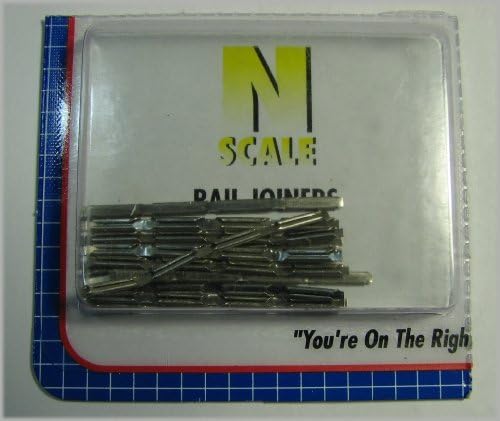 Amazon.com: Atlas N Scale Code 80 Metal Rail Joiners for Model Railroad ...