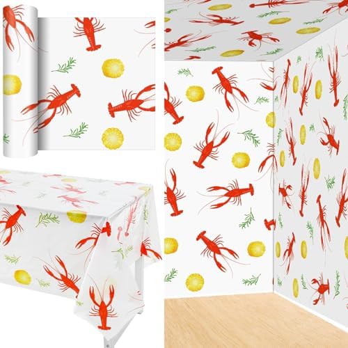 Amazon.com: Breling 100 ft Long Crawfish Tablecloth Roll Disposable ...