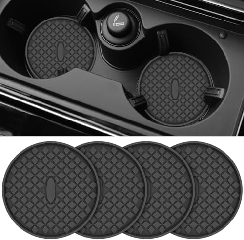 Amazon.com: Car Coasters, Wisdompro 4 Pack PVC Car Cup Holder Insert ...