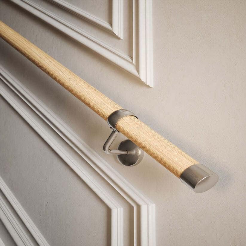 Rothley Premium Wooden Stair Handrail Kit – 3.6m, Easy Install, Elegant ...