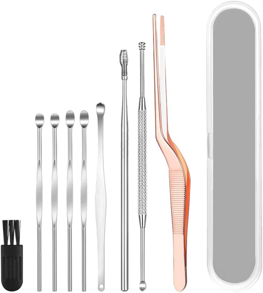 Amazon.com: 9 Pcs Ear Pick Earwax Removal Kit, SourceTon Ear Cleansing ...