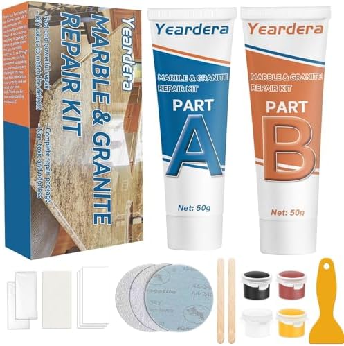 Yeardera Granite Repair Kit, Marble Repair Kit (Color Match), Super ...