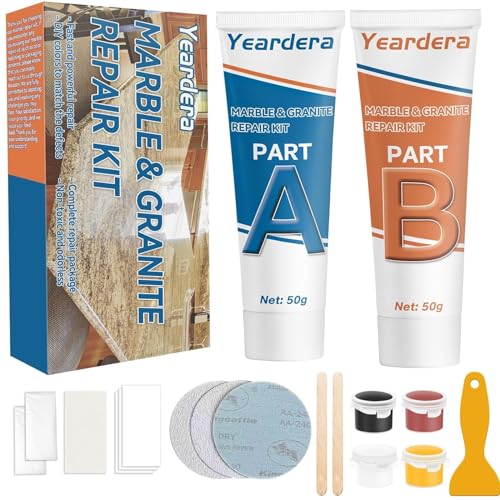 Yeardera Granite Repair Kit, Marble Repair Kit (Color Match), Super ...