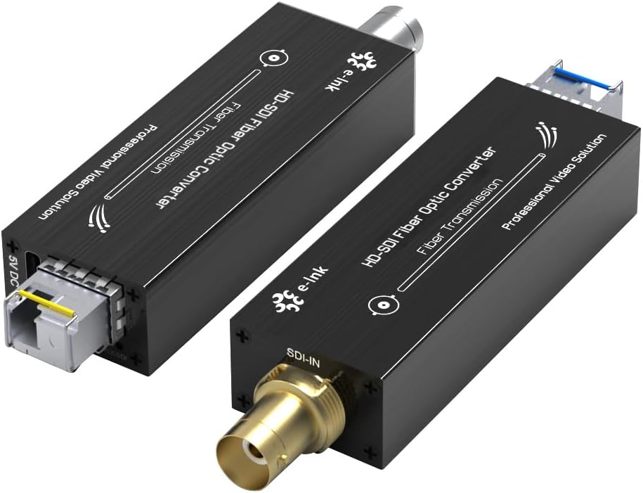 Amazon.com: Mini HD SDI Fiber Extender 1080P&30HZ HD-SDI Over Fiber ...