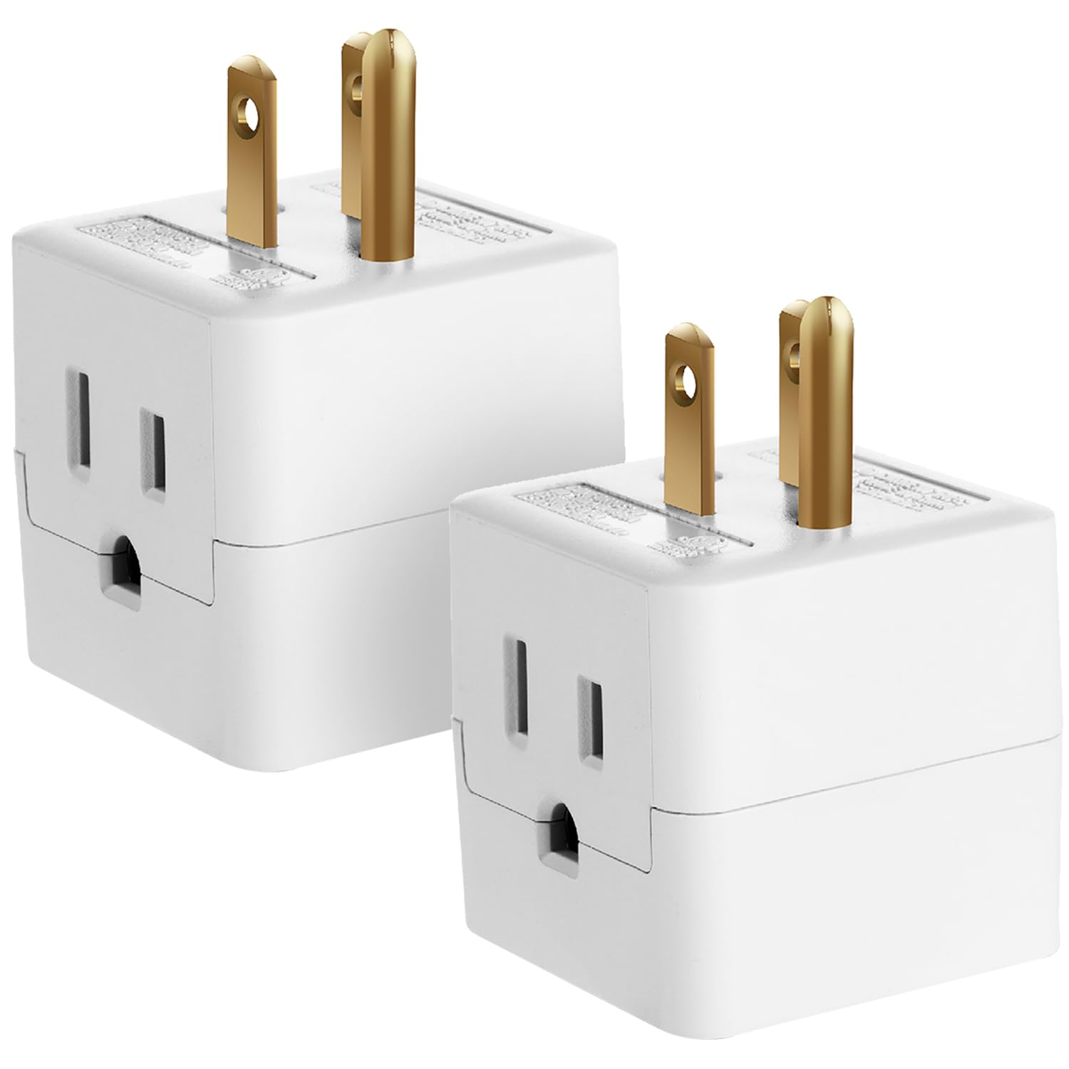 Amazon.com: Fosmon 3 Outlet Wall Adapter Cube Tap, 90 Degree Wall Tap ...