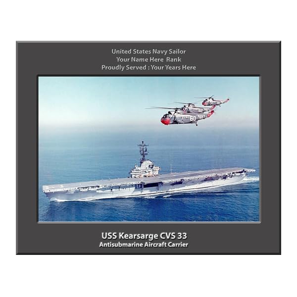 USS Kearsarge CVS-33 Personalized United States Navy Ship Color – Yaxa ...