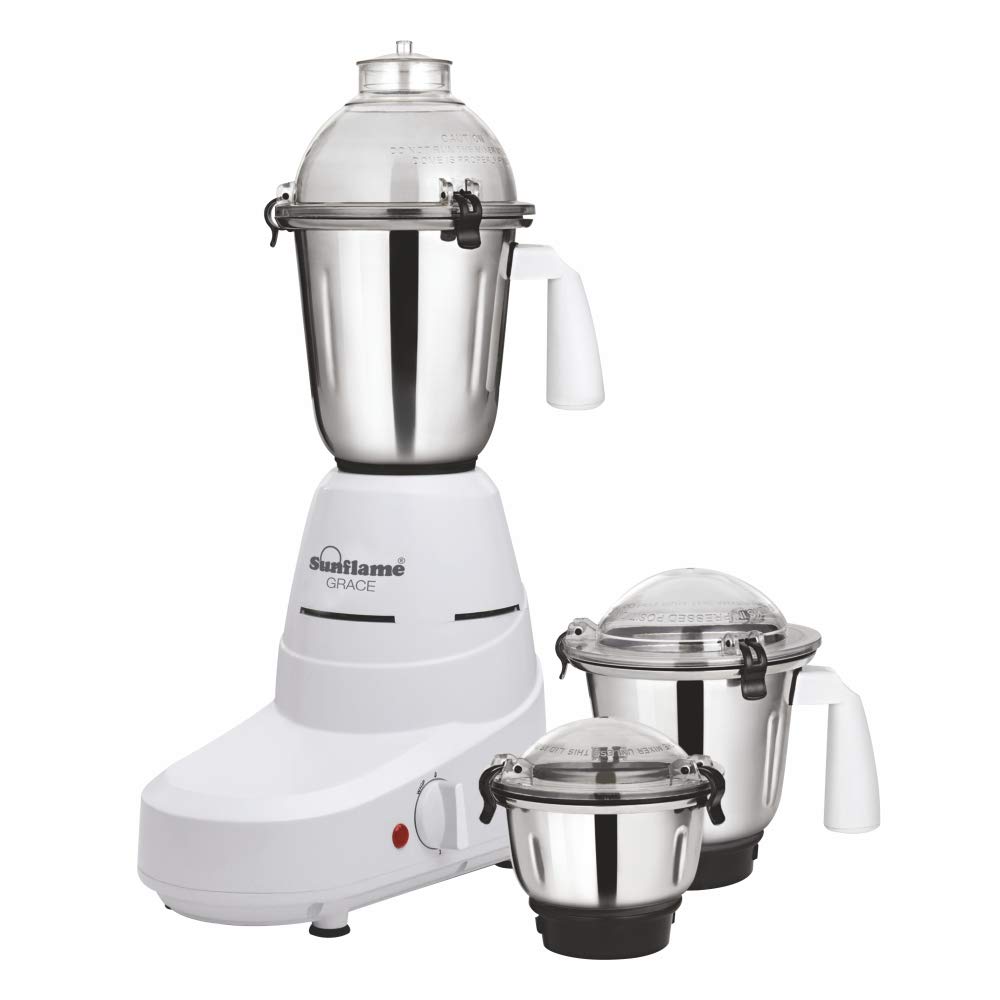 Buy Sunflame Grace 600-Watt Mixer Grinder (White) Online at Low Prices ...