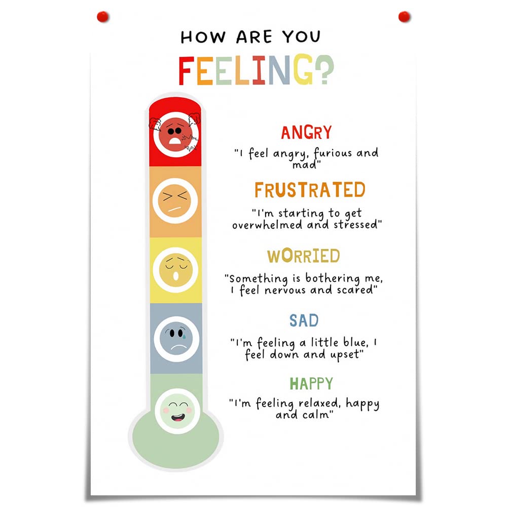 Calm Down Corner Posters Hadley Designs Feelings Chart For Kids Ages 4 ...