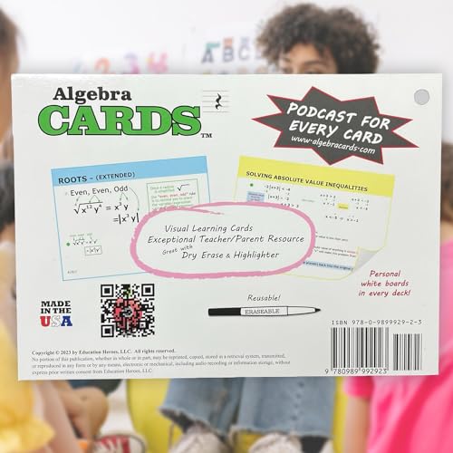 Snapklik.com : AlgebraCards Algebra 1 Interactive Math Flash Cards ...
