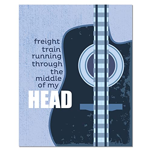 Amazon.com: I'm on Fire Song Lyrics Artwork Print Illustration, Classic ...