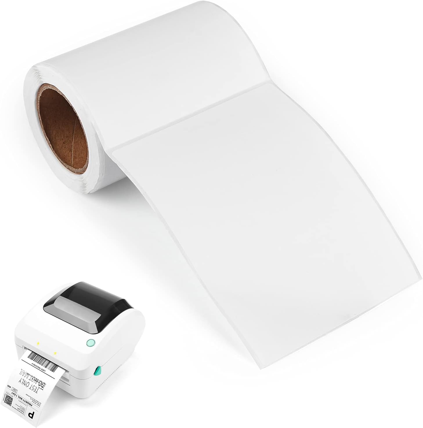 100 Large Self Adhesive Address Labels On a Roll, 90 x 120mm, White ...