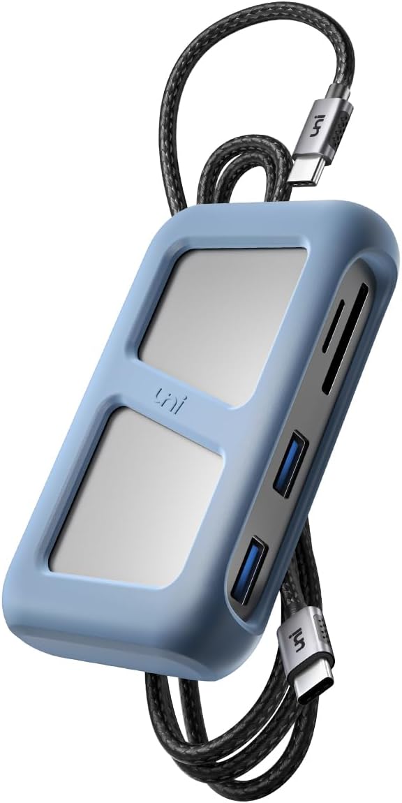 Amazon.com: uni USB C Hub, 8-in-1 USB Type C Multiport Hub, 4K @60Hz ...