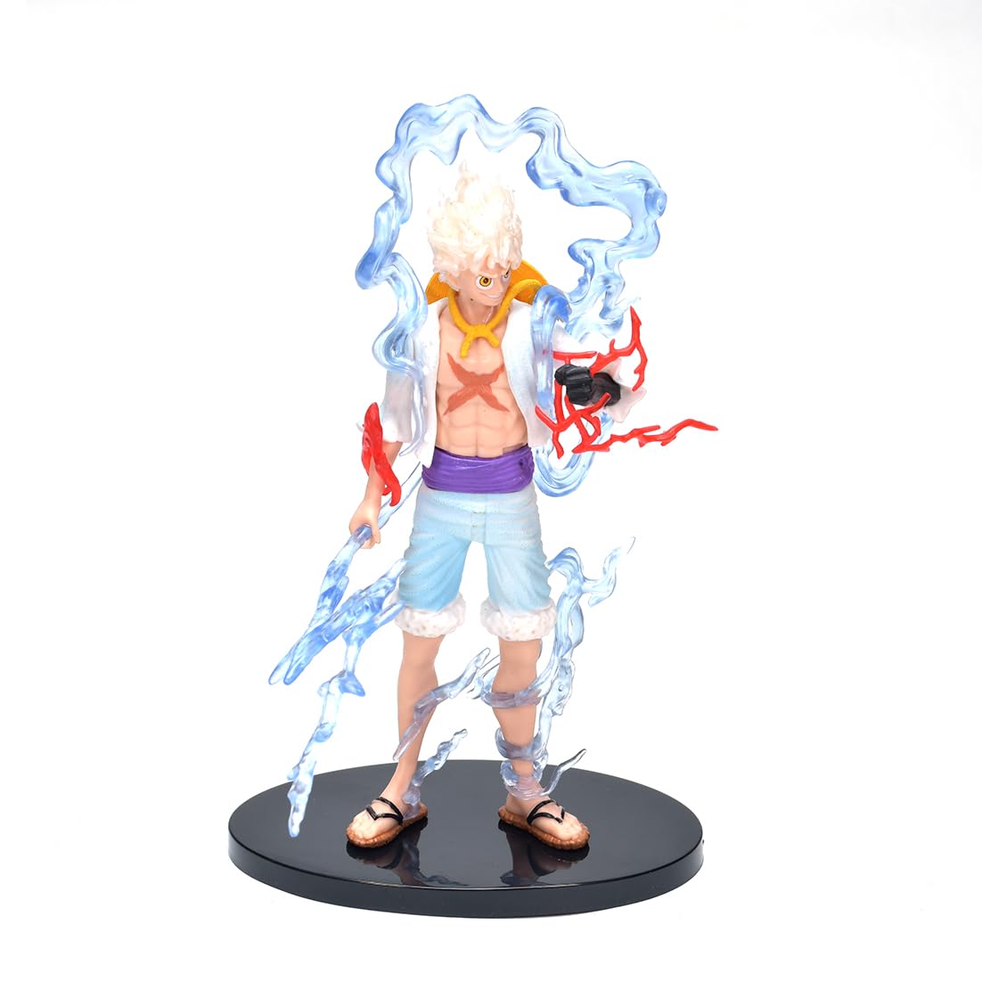 Buy Premium One Piece Anime Monkey D. Luffy Gear 5 White Action Figure ...