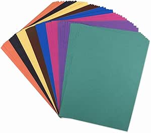 Amazon.com: Bulk 50 Pack Construction Paper Assorted Colors 9x12 for ...