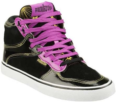 Amazon.com | Punkrose Women's Funk Shooter High-Top Sneaker,Black ...