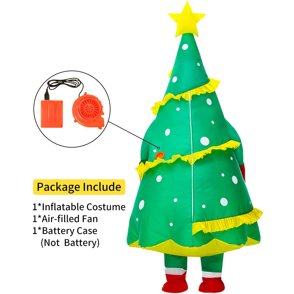 Snapklik.com : Inflatable Christmas Tree Costume Blow Up Costumes For ...